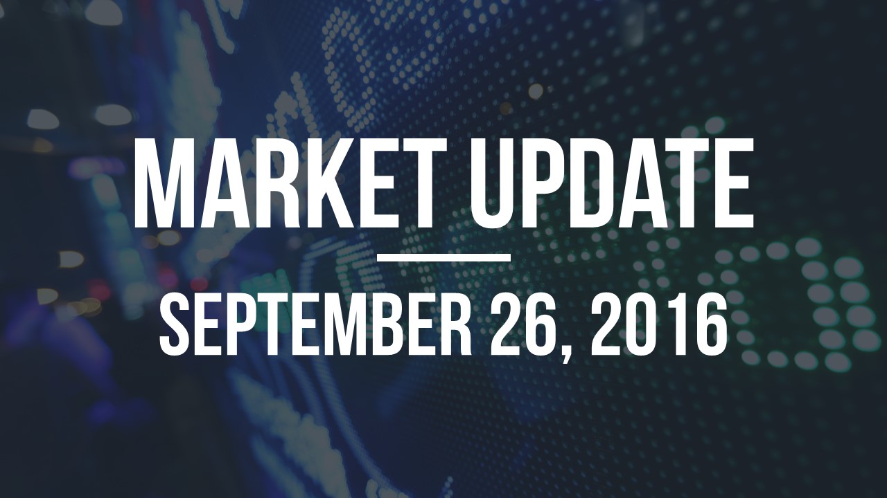 Market Update - September 26, 2016 - Realize Your Retirement